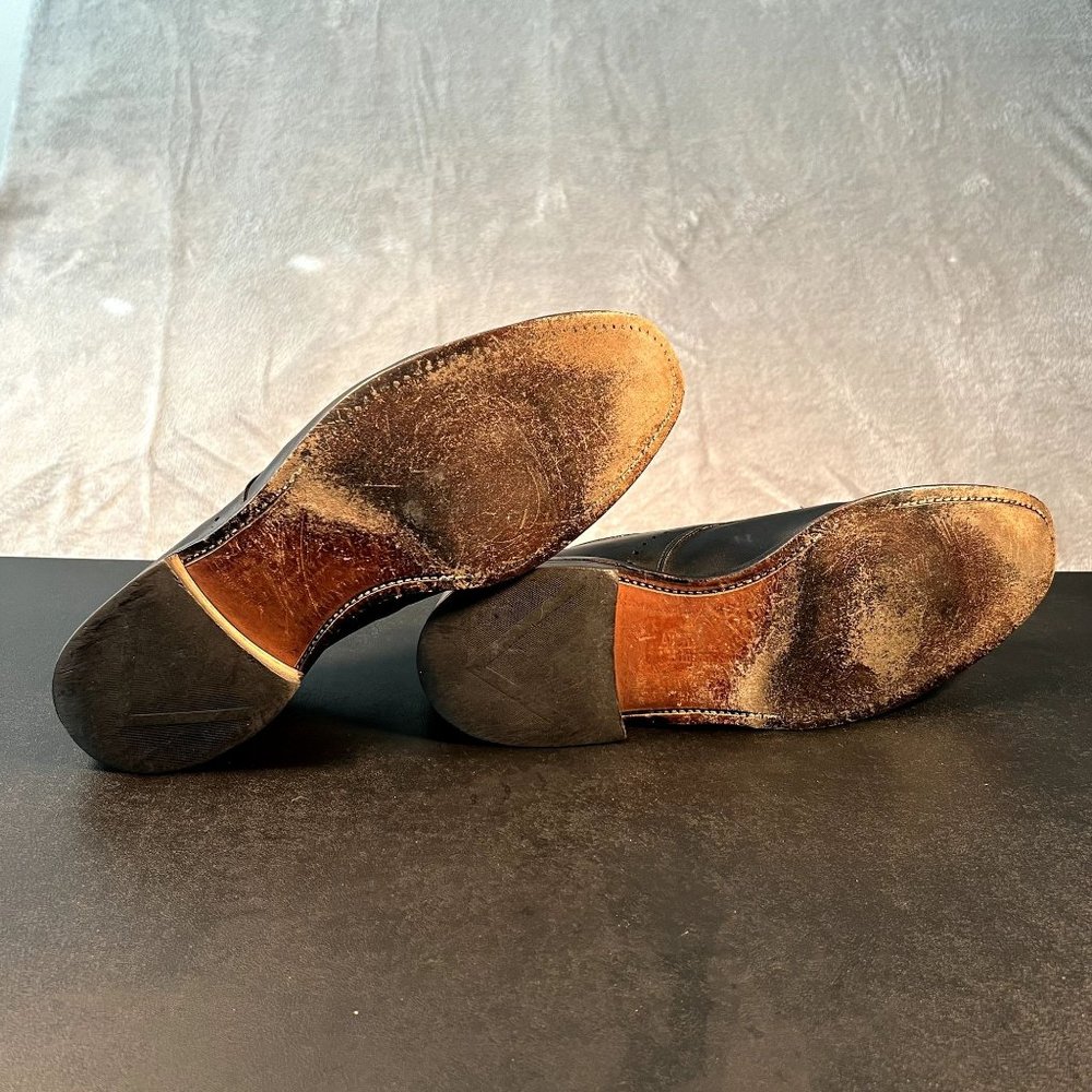 Allen Edmond Troy Oxford Dress Shoes Men's 12 D Black… - Gem